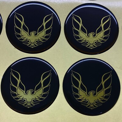 GOLD FIREBIRD TRANS AM SPECIAL EDITION Wheel Center Cap Emblems decals ...