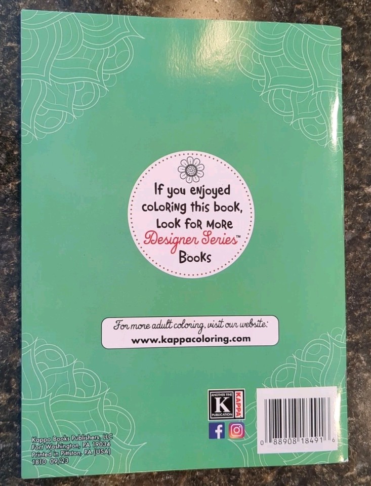 Kappa Adult Coloring Designer Series Dogs Adult 🖍️Coloring Designs Book ...