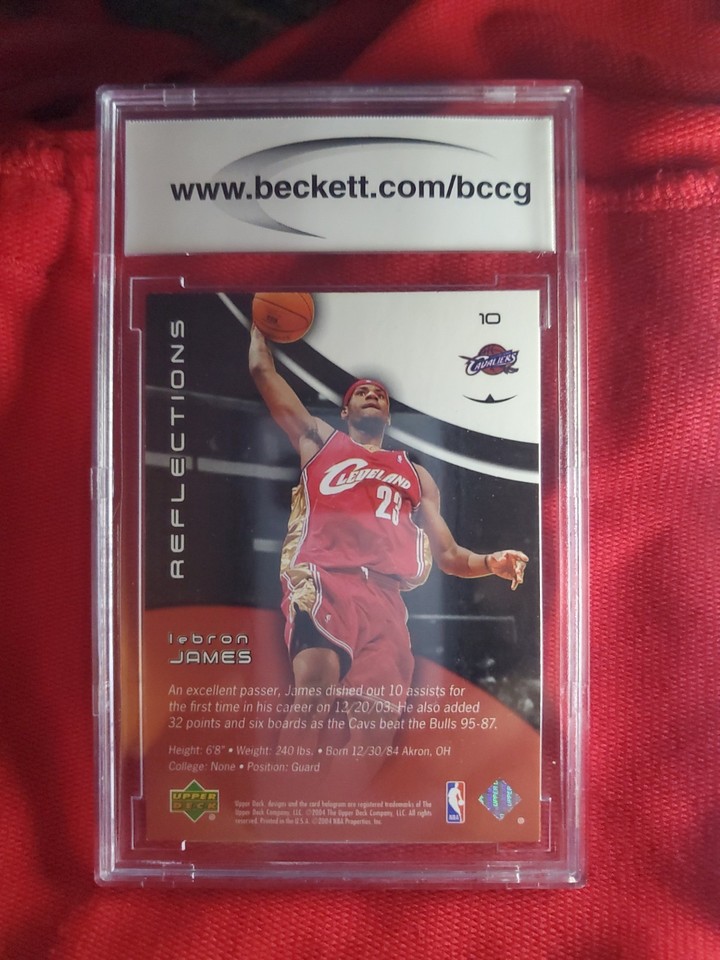 2003-04 Upper Deck Triple Dimensions - Reflections LeBron James #10 (RC ...