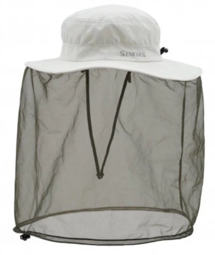 Simms Bugstopper Net Sombrero Tundra 50UPF Lightweight Travel Sun Bug ...