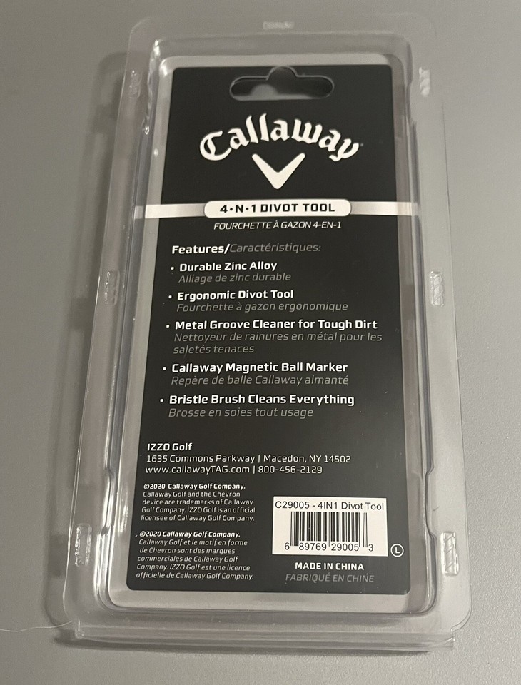 NEW Callaway Golf 4-in-1 Divot Repair Tool Ball Marker-Groove Clean ...