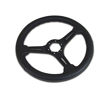 For 1968-1982 C3 Corvette Black Leather/Black 3 Spoke Steering Wheel | eBay