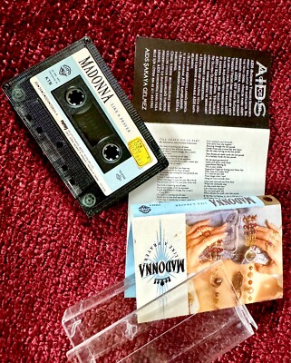 MADONNA TURKEY LIKE A PRAYER CASSETTE TAPE PAPER & INSERTS PROMO NUMBER ...