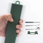 Portable Utensils Fork Spoon Chopsticks Travel Camping Cutlery Set ...