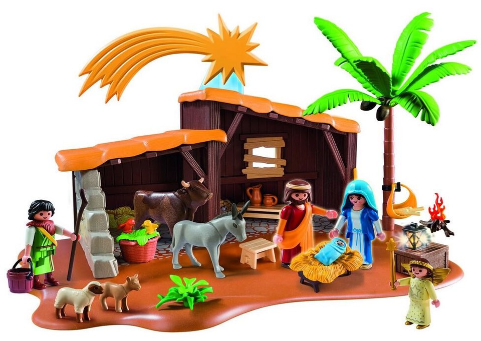 Playmobil Christmas Set 5588 Nativity Scene with Stable Belen NEW NO ...