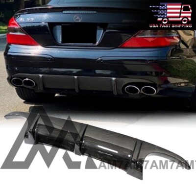 AM7 Design Carbon Fiber Diffuser For 2003-2008 Mercedes-Benz R230 AMG ...