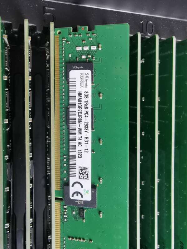 8GB Sk hynix DDR4 2933 REG ECC 1Rx8 PC4-2993Y-RD1-12 HMA81GR7CJR8N-WM ...