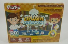 Playz Explosive Rainbow Volcano Kit for Kids with 23 Science Chemistry ...