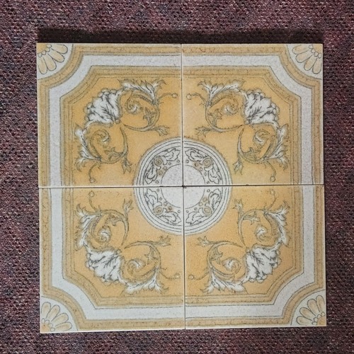 Vintage Italian Yellow Terracotta 4 Tiles 8x8” Edilcuoghi 1970's | eBay