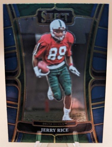 2023 Panini Select Draft Picks Jerry Rice blue retail card #94 Delta ...