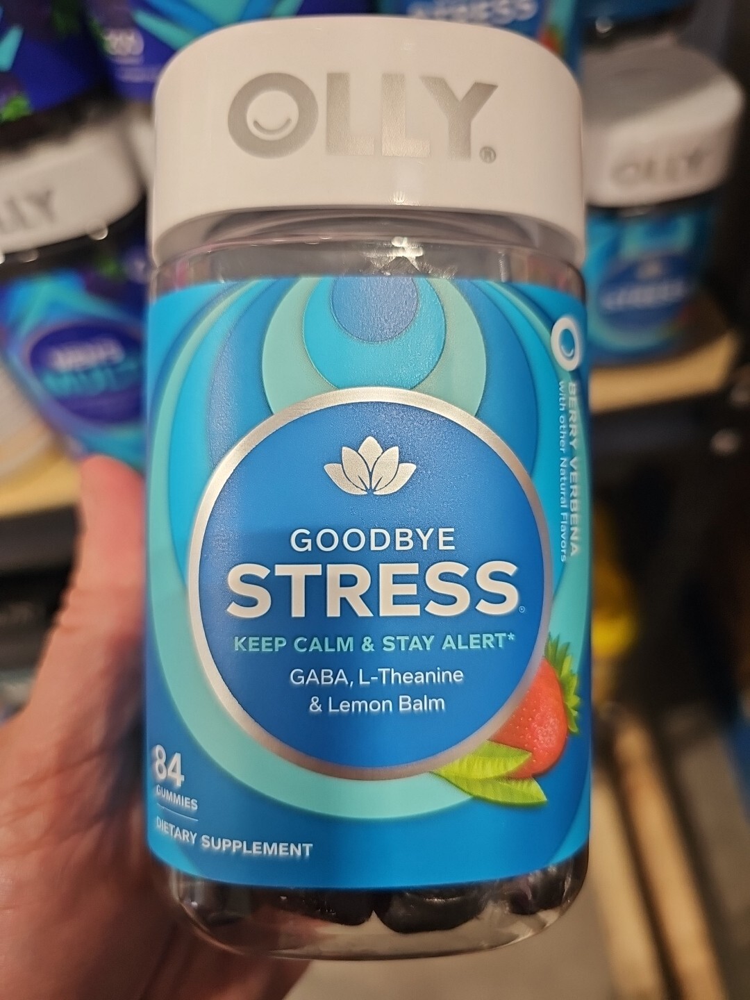 Sealed OLLY Goodbye Stress, Keep Calm & Stay Alert, GABA, 84 Gummies ...