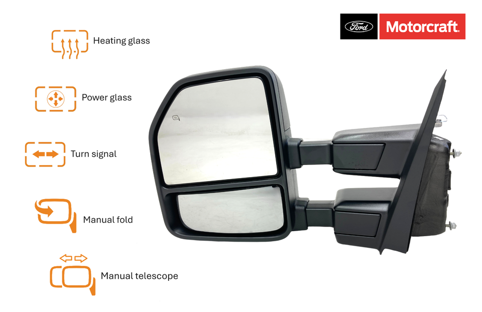 Genuine Mirror View Ford F250 F350 F450 F550 F600 SD Left LH 2023-2025 ...