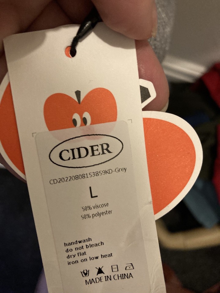 Cider L light grey structured knit dress midi length BNT super soft ...