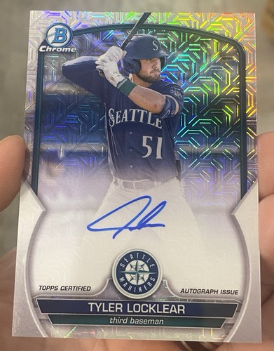 2023 Bowman Chrome Tyler Locklear Mega Mojo Auto Autograph Rookie RC # ...