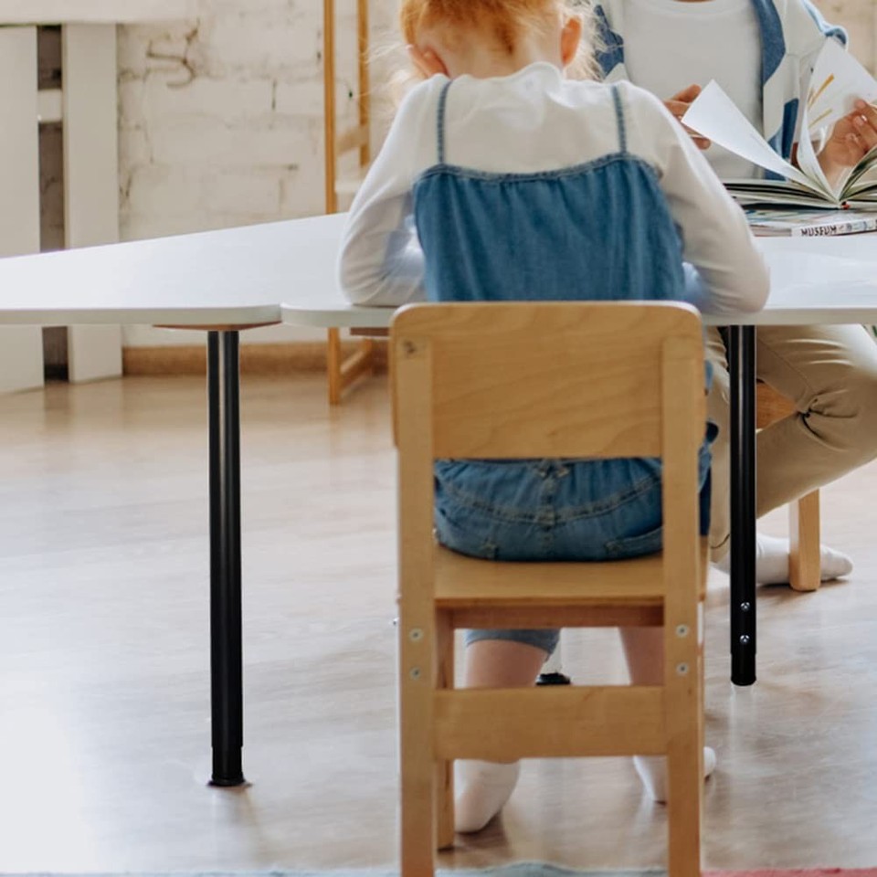 Adjustable Metal Table Leg, 24-40 inch, 60-100cm, Home Office DIY Desk ...