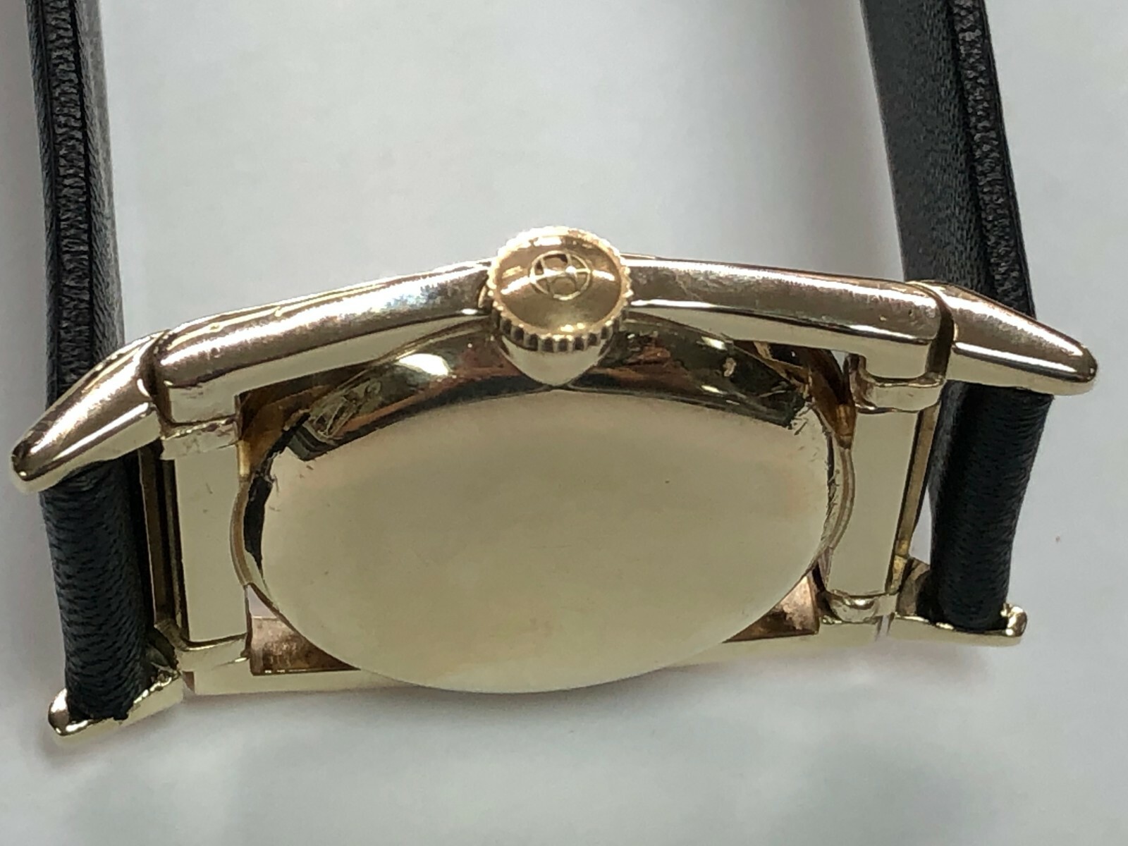 Vtg Hamilton 28mm Watch Piping Watch 14k YG 747 Movement Hinged Case ...