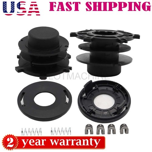 2 Spool + Cap For Stihl 25-2 FS 55 80 83 90 100 110 120 130 Trimmer ...