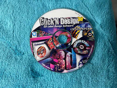 Click'N Design 3D PC MAC CD make print professional DVD disk labels ...