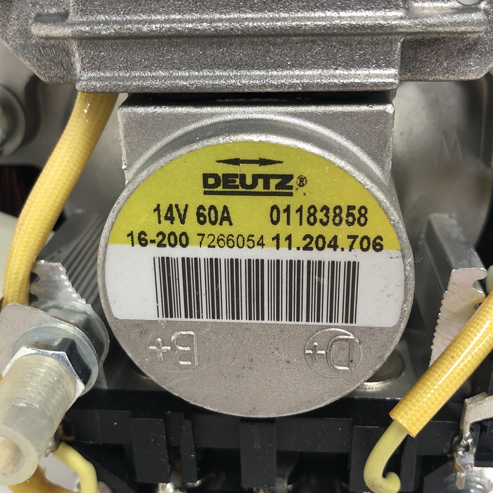 Deutz 01183858 Alternator, 14V, 60A; 0118-3858 | eBay
