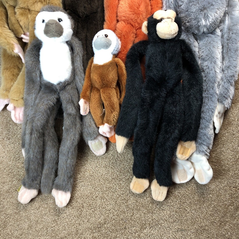 Lot 8 Wild Republic 20” Hanging Monkey Plush Squirrel Chimpanzee Mama Baby Sloth | eBay