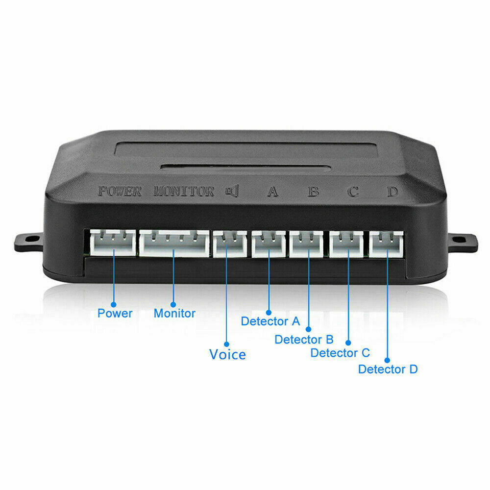 4x Silver Parking Sensors Car Reverse Backup Rear Radar Alert System ...