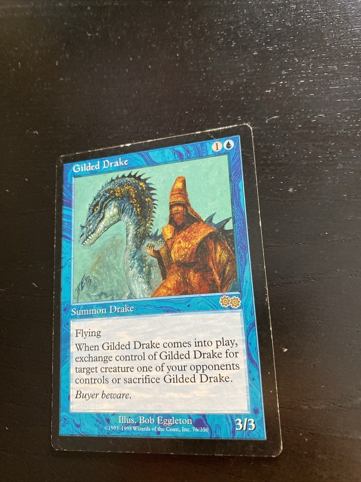 Gilded Drake MTG Magic The Gathering Urza's Saga 76/335 Rare Reserved ...