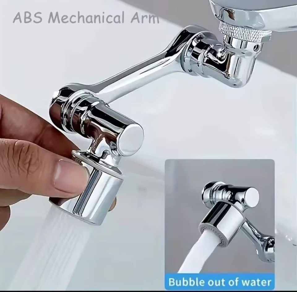 Extension Rotate Faucet Extender Arm Tap Universal 1080° Swivel Head ...