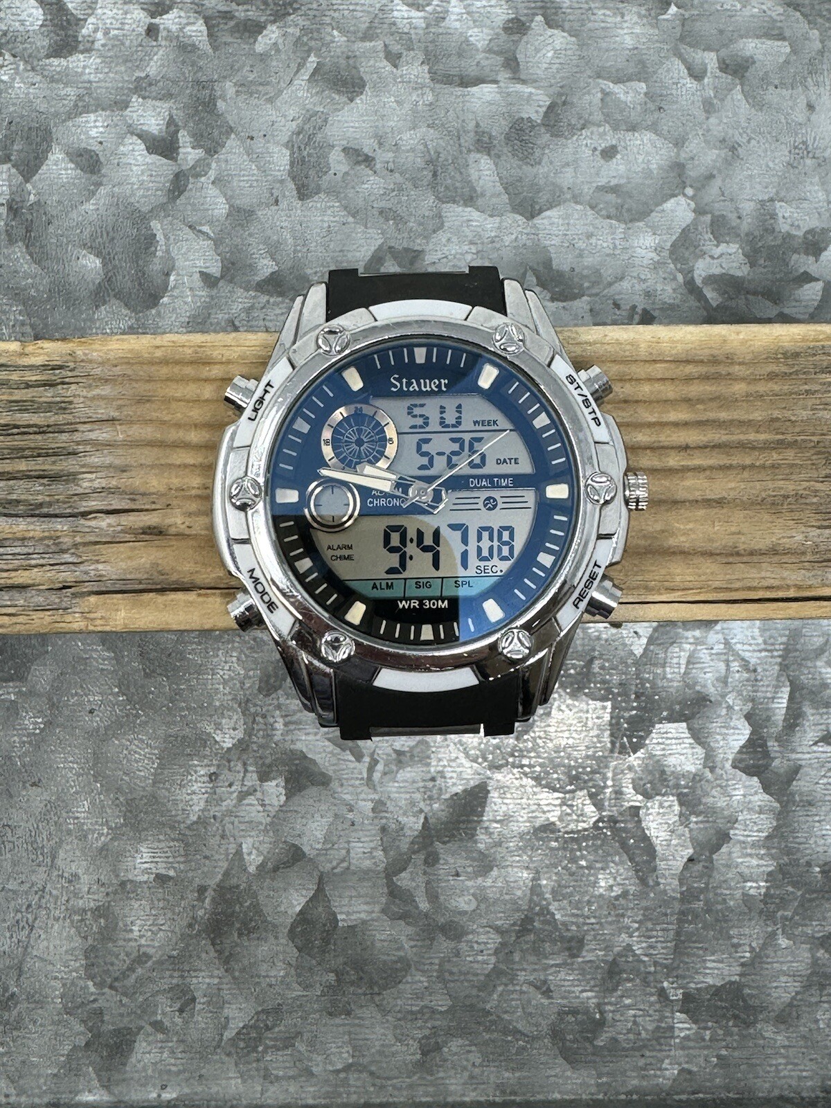 Stauer Analog Digital Men’s Watch w/Original Band, 29958, Tested and ...