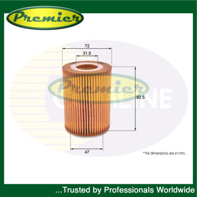 Premier Oil Filter Fits Vauxhall Astra Zafira Mokka Meriva 1.7 CDTi D ...