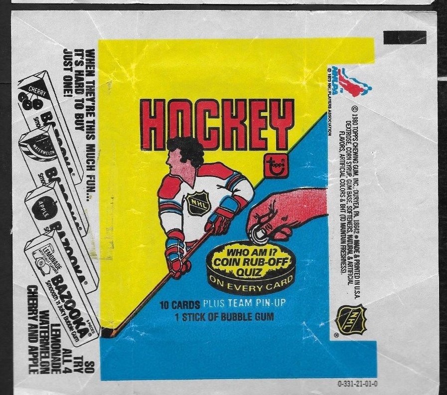HOCKEY WAX PACK WRAPPER OPC O PEE CHEE TOPPS VARIATION & EMPTY BOX LOT ...