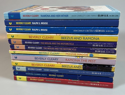 Lot 12 Beverly Cleary Books Kids Chapter Books Paper Back Educational ...