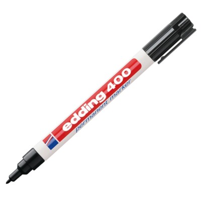 Edding400 Faserstift 1,0mm schwarz Folienschreiber Marker Filzstift ...