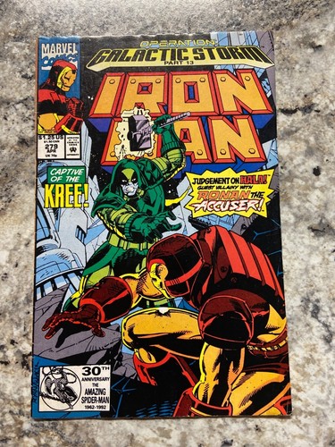 Iron Man #279 Galactic Storm Len Kaminski Paul Ryan 1992 Marvel Comics ...