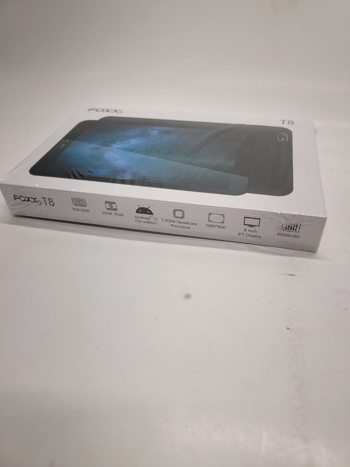 New Sealed Foxx T8 Tablet Android 11 32GB 8" IPS Display 1280x800 4G ...
