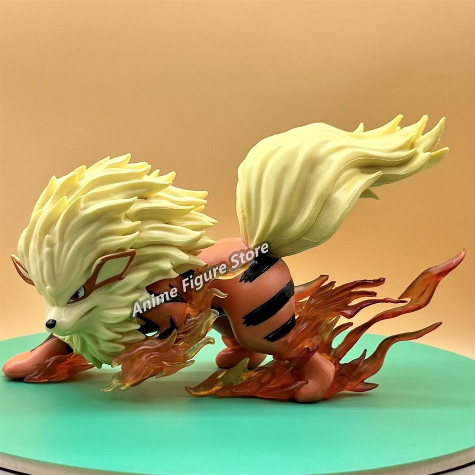 9cm Pokémon Arcanine GK Anime Action Figure PVC Model Statue Collection ...