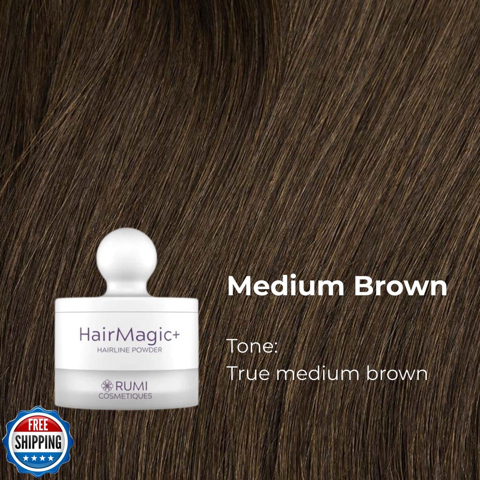 Rumi Cosmetiques HairMagic+ Root Touch Up Powder – Instant Gray Hair ...