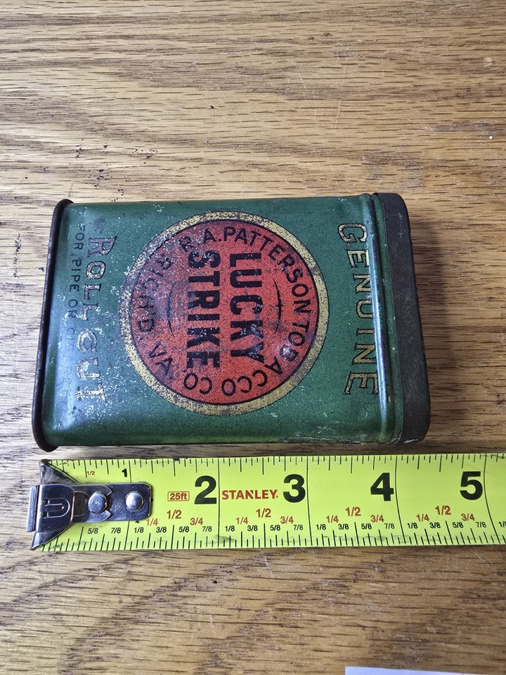 Lucky Strike Roll Cut Tobacco Vertical Pocket Tin W/1917 Seal R.A ...