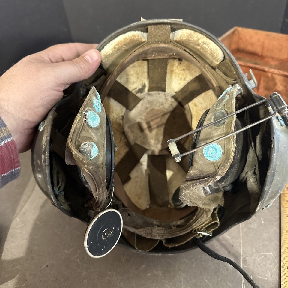 Vintage U.S. Fighter Jet Pilot Helmet | eBay