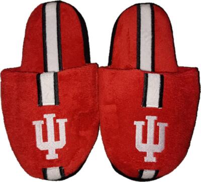 Indiana Hoosiers Size Medium Men's Stripe Slippers [NEW] NCAA Slide ...