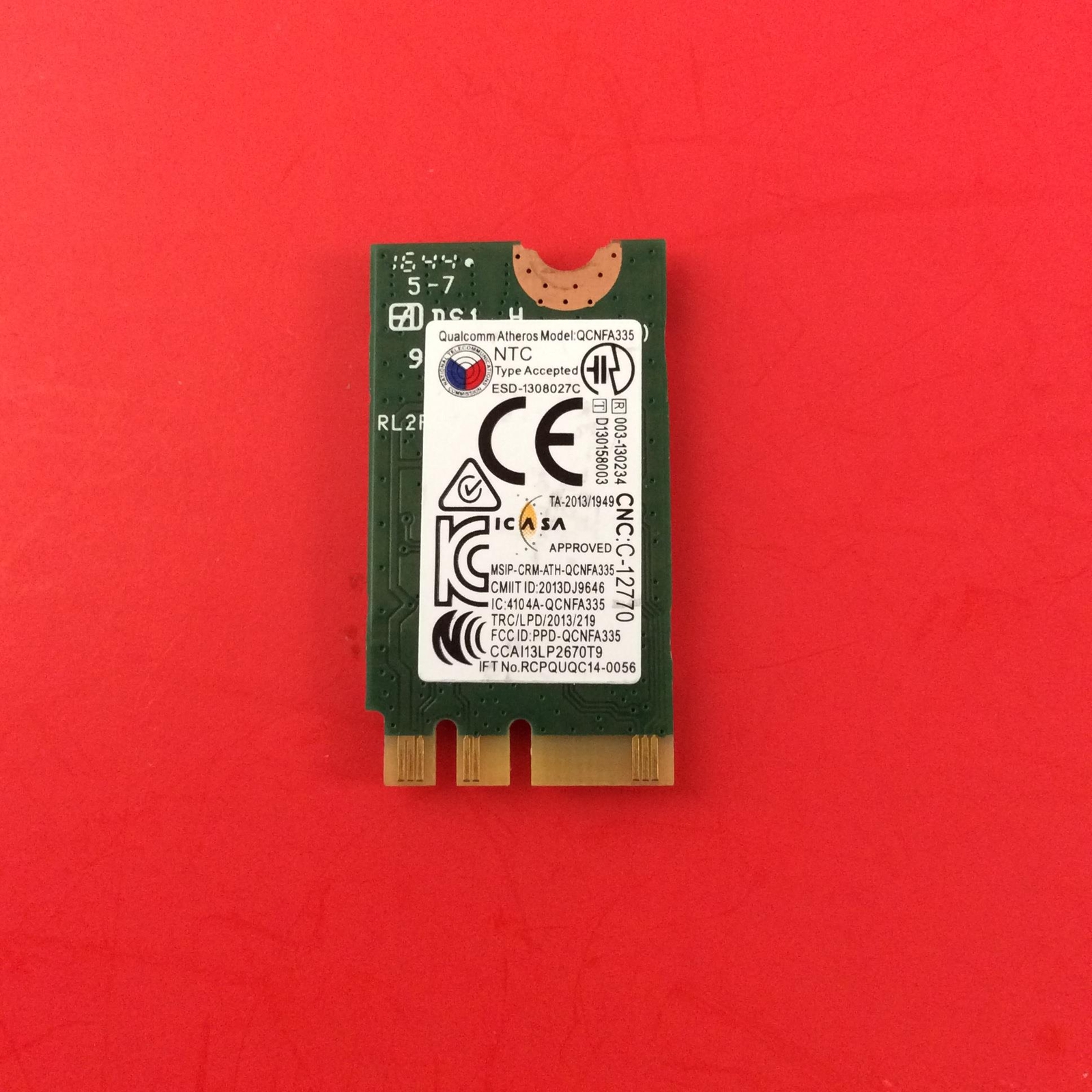 Dell Wireless DW1707 Atheros QCNFA335 802.11b/g/n + BT4.0 PCIe NGFF DP ...