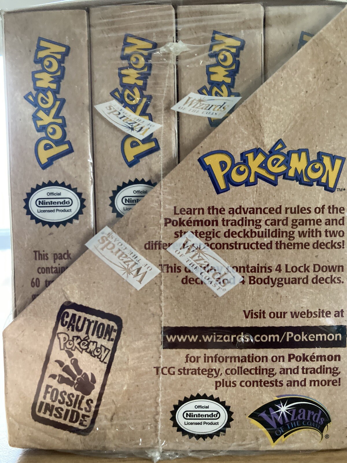 Pokemon Fossil Preconstructed Theme Deck Case Box (8 Factory Sealed ...