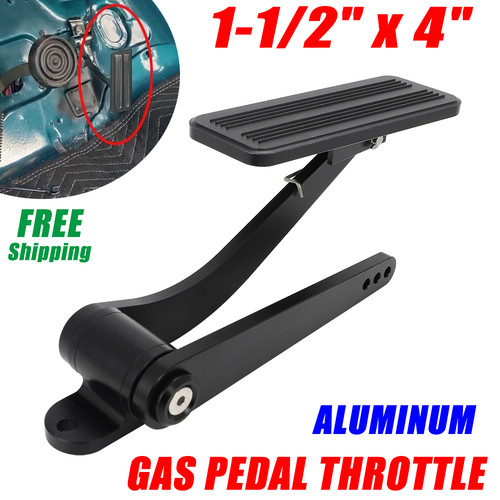 Universal Aluminum Gas Pedal Throttle Firewall Mount Black For Street ...
