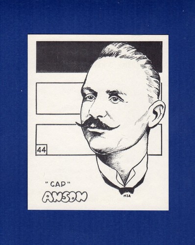 1968-1969 SCFC art card: #44 CAP ANSON, Chicago White Stockings HOF ...