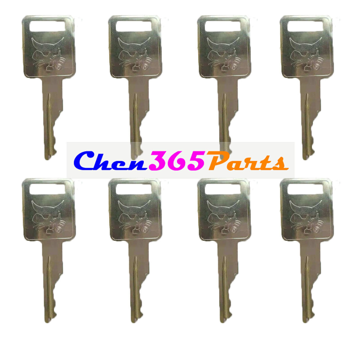 Set of 8pcs Ignition Keys for Bobcat Skid Steer Loader T110 T140 T180 ...