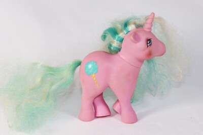 Vintage My Little Pony Pink SUGAR SWEET Blue Candy Cane Hair 1983 G1 ...