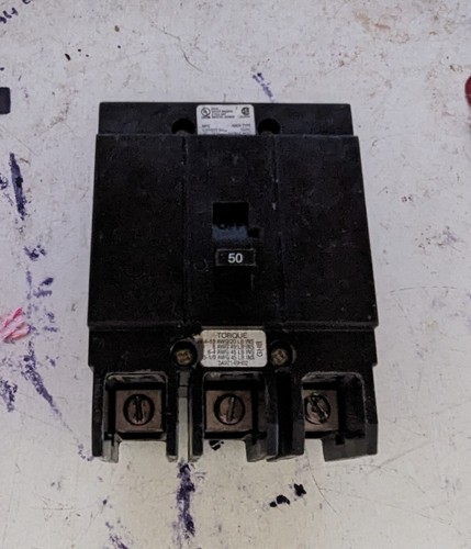 used Eaton Cutler Hammer GHB3050 Circuit Breaker 50 Amp 3P 480Y/277V | eBay