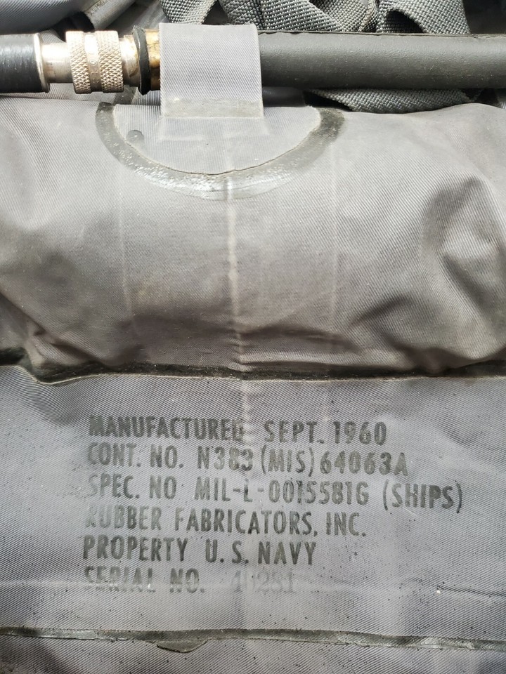 USN, Vietnam Era Life Preserver Unit, LPU-21, LPU-20, LPU-9, LPU-2 ...