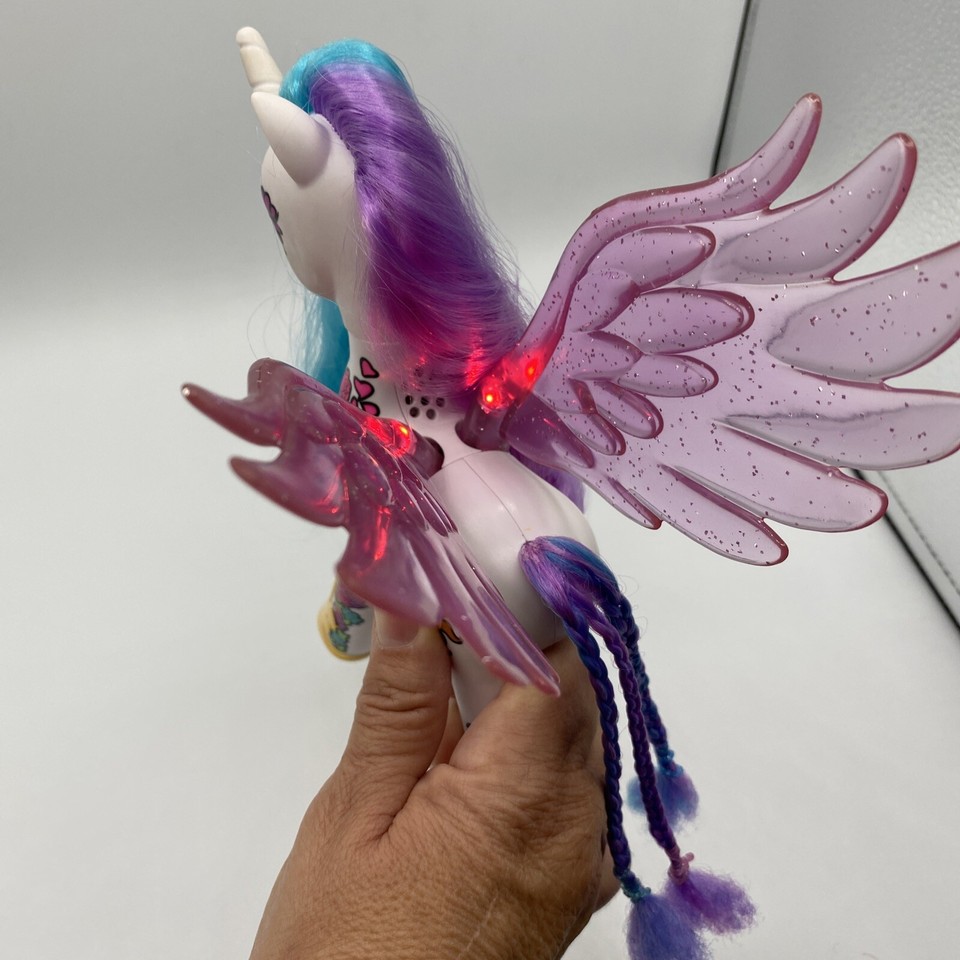 MY LITTLE PONY Friendship is Magic TALKING PRINCESS CELESTIA 8" Plastic ...