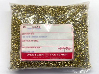 (500 PIECE LOT) GS 5-5, GS-5-5, STIMPSON, Brass Eyelets | eBay