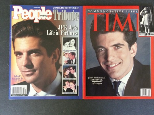 Lot of 2 John F Kennedy Jr magazines Time Mag & People Commemorative ...